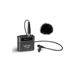 TASCAM DR-10L Pro Recorder mit Lavaliermikrofon Digitales Aufnahmegerät (mit Fell-Windschutz)
