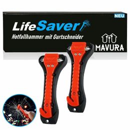 MAVURA Hammer LifeSaver Lebensretter Nothammer Gurtschneider Notfall