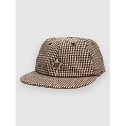 HUF One Star Houndstooth 6 Cap oatmeal