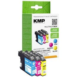 KMP Druckerpatrone ersetzt Brother LC-225XLC, LC-225XLM, LC-225XLY Kompatibel Kombi-Pack Cyan, Magenta, Gelb B63V 1530,4050