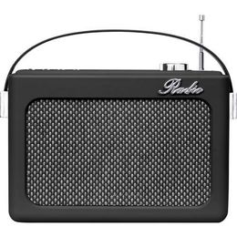 SILVA SCHNEIDER Mono 1968 BT Tischradio FM AUX, Bluetooth®, USB, SD wiederaufladbar, Weckfunktion Schwarz