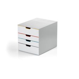 Durable Schubladenbox, Durable Schubladenbox A4 (Varicolor Mix) 4 Fächer