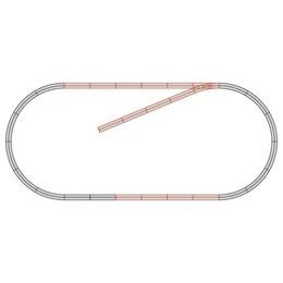 Roco Modelleisenbahn-Set H0 Roco geoLINE (mit Bettung) 61101 Ergänzungs-Set 1 Set