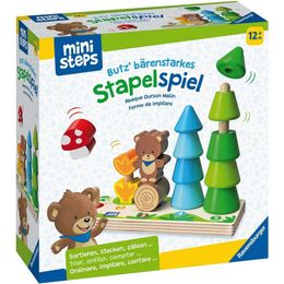 Ravensburger Stapelspielzeug ministeps Kleinkindwelt Butz‘ bärenstarkes Stapelspiel 04580