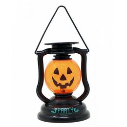 Horror-Shop Dekoobjekt Beleuchtete Halloween Laterne mit Licht & Henkel 1