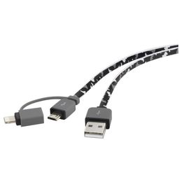 Renkforce Renkforce Apple iPad/iPhone/iPod Anschlusskabel [1x USB 2.0 Stecker A Smartphone-Kabel