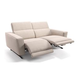Sofanella Sofa Sofanella Stoffgarnitur ALESSO 2-Sitzer Couch Relaxsofa in Creme