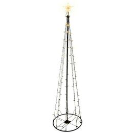 INDA-EXCLUSIV Led Metall Weihnachtsbaum 120 cm Außen-MLK058W-linder