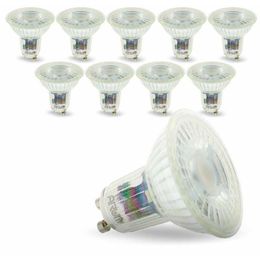 Arum Lighting - Los mit 10 GU10-Lampen 5W 420 Lm Equi. 50W Température de Couleur: Blanc neutre 4000K