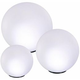 Solar Leuchtkugel 3er Set Chiemsee 20,30 und 40 cm 7 Lichtfarben Dauer oder Wechsellicht 8 Std. Leuchtdauer - Technik@all