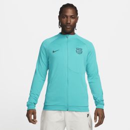 FC Barcelona Academy Pro Third Nike Strick-Fußballjacke für Herren - Grün