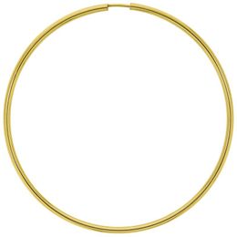 Vivance Paar Creolen »585/- Gelbgold glanz 60 mm« gelb one-size Klassische Creolen aus 585/- Gelbgold