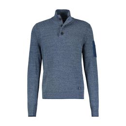 Lerros Strickpullover »Troyer in lebendiger Strickoptik« DEEP BLUE M M Lebendige Strickoptik