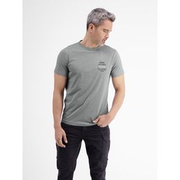 Lerros T-Shirt &raquo;T-Shirt, O-Neck&laquo; PLATINUM GREY S S Gerippter Rundhalsausschnitt