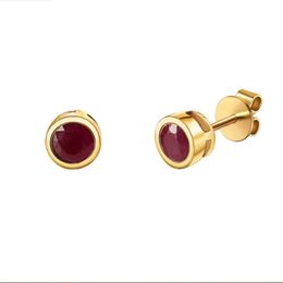 Vivance Paar Ohrstecker &raquo;585/- Gelbgold glanz Rubin&laquo; gelb + rot one-size Edle Ohrstecker aus 585/- Gelbgold