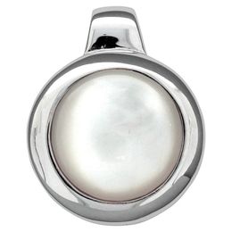Vivance Kettenanhänger »925/- Sterling Silber rhodiniert Perlmutt« () weiß one-size Schöner Anhänger aus 925/- Sterling Silber rhodiniert