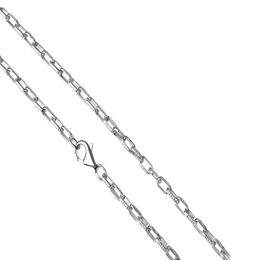 Vivance Damen Collierkettchen &raquo;925/- Sterling Silber wei&szlig; Gliederkette 50 cm&laquo; wei&szlig;
