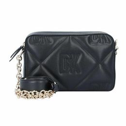 DKNY Crosstown Umhängetasche Leder 20 cm blk-gold