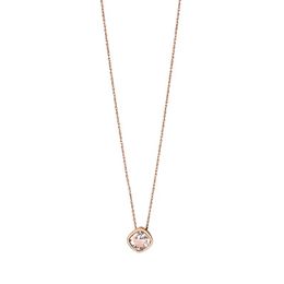 Vivance Kette mit Anh&auml;nger &raquo;585/- Rotgold glanz Morganit&laquo; rot 46cm Sch&ouml;nes Collier aus 585/- Rotgold