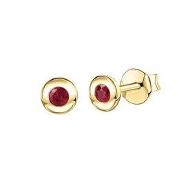 Vivance Paar Ohrstecker &raquo;375/- Gelbgold glanz Rubin&laquo; gelb + rot one-size Edle Ohrstecker aus 375/- Gelbgold