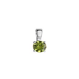 Vivance Kettenanhänger »925-Sterling Silber rhodiniert Peridot« () weiß + grün one-size Edler Anhänger aus 925/- Sterling Silber rhodiniert
