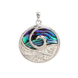 Vivance Kettenanhänger »925/- Sterling Silber rhodiniert Abalone und Zirkonia« () weiß + weiß one-size Schöner Anhänger aus 925/- Sterling Silber...