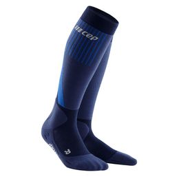CEP Damen Cold Weather Compression Tall Socks blau