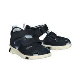 Ecco - Lauflern-Sandalen MINI STRIDE mit Zehenschutz in nachtblau/hellblau, Gr.20