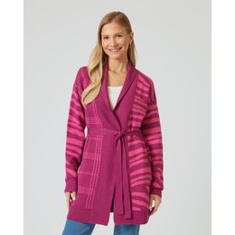 Helena Vera Long-Cardigan mit Bindegürtel