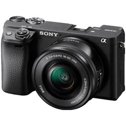 Sony Alpha 6400 Kit (ILCE-6400L) Systemkamera mit Objektiv 16-50 mm, 7,6 cm Display Touchscreen, WLAN