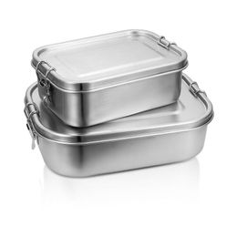 VINGO - Lunchbox Lunchbox Edelstahl auslaufsicher, Herausnehmbaren Trennwand, Lunch-Boxen Leicht zu Reinigen,Robusten und kunststofffreien bento