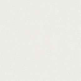 A.S. Création Vlies Unitapete in Weiß | Küchen und Badezimmer Tapete mit Vinyl Struktur | Schlichte waschbeständige Badtapete einfarbig - Beige / Crème, Weiß