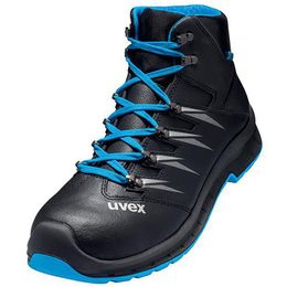 2 trend Stiefel S3 blau, schwarz Weite 11 Gr. 36 - Blau - Uvex