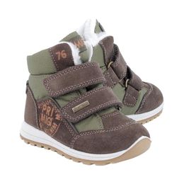 Primigi - Klett-Winterboots PTIGT TIGUAN in olive/braun, Gr.28