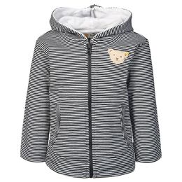 Steiff - Kapuzenjacke BASIC geringelt in navy/weiß, Gr.50