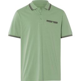 Herren Kurzarm-Poloshirt eucalyptus, Gr&ouml;&szlig;e 44/46