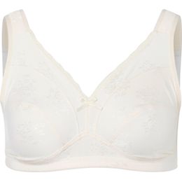Damen BH ohne B&uuml;gel im Jacquard-Dessin champagner, Gr&ouml;&szlig;e 80E