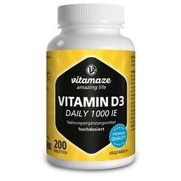 Vitamaze GmbH Vitamin D3 1.000 I.e. daily vegetarisch Tabletten 200 St