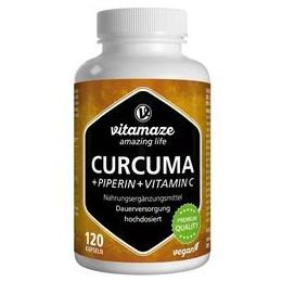 Vitamaze GmbH CURCUMA+PIPERIN+Vitamin C vegan Kapseln 120 St