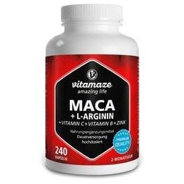 Vitamaze GmbH Maca 4:1 hochdosiert+L-Arginin Kapseln 240 St