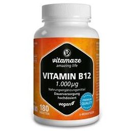 Vitamaze GmbH Vitamin B12 1000 μg hochdosiert vegan Tabletten 180 St