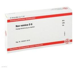 DHU-Arzneimittel NUX Vomica D 6 Ampullen 8X1 ml