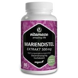 Vitamaze GmbH Mariendistel 500 mg Extrakt hochdosiert vegan Kps. 90 St