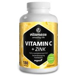 Vitamaze GmbH Vitamin C 1000 mg hochdosiert+Zink vegan Tabletten 180 St
