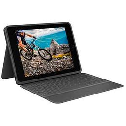 Logitech RUGGED FOLIO Tablet-Tastatur schwarz geeignet für Apple iPad 7. Gen (2019), Apple iPad 8. Gen (2020)