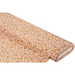 buttinette Modal-Jersey "Animal Print", rosé/gold