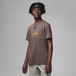 Jordan Paris Saint-Germain Wordmark Tee T-Shirt für ältere Kinder - Braun