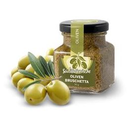 ebrosia Gourmet Italienische Bruschetta grüne Oliven 90 g