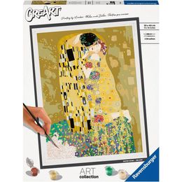 Ravensburger Malen nach Zahlen CreArt, ART Collection, The Kiss (Klimt), Made in Europe; FSC® - schützt Wald - weltweit, bunt