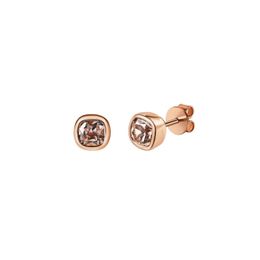 Vivance Paar Ohrstecker 585/- Rotgold glanz Morganit, rot